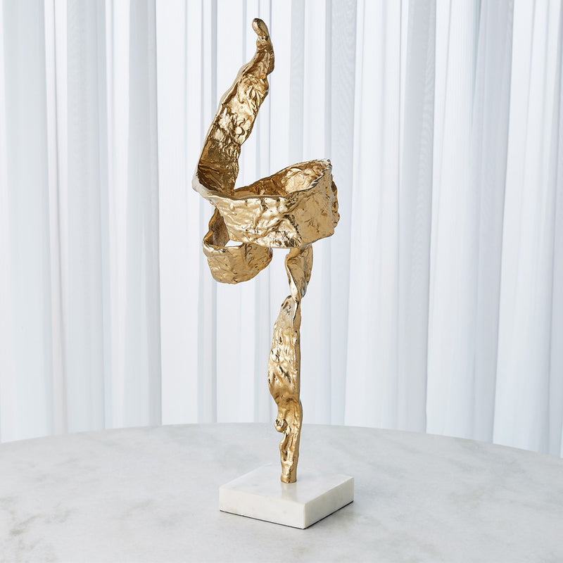 Global Views Twist Sculpture – Paynes Gray