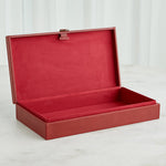 Global Views Marble Leather D Ring Box – Paynes Gray