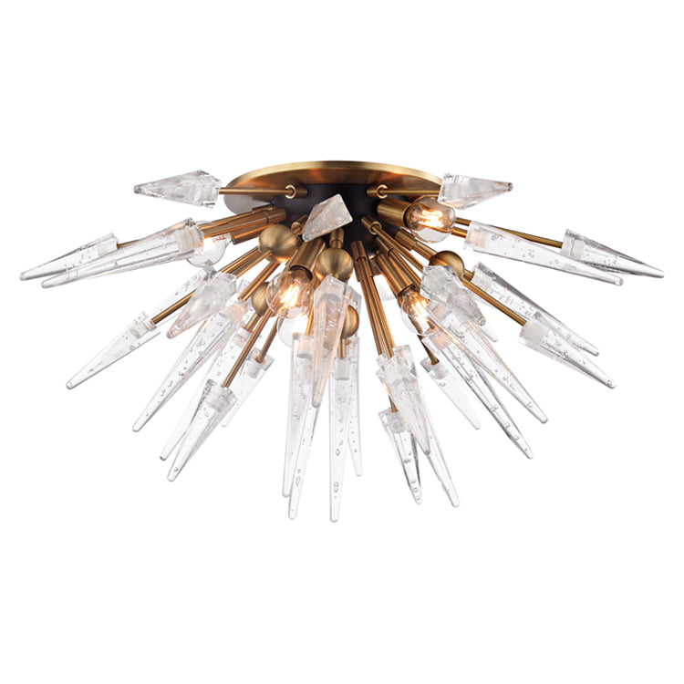 Hudson Valley Lighting Sparta Clear Glass Ceiling Mount – Paynes Gray