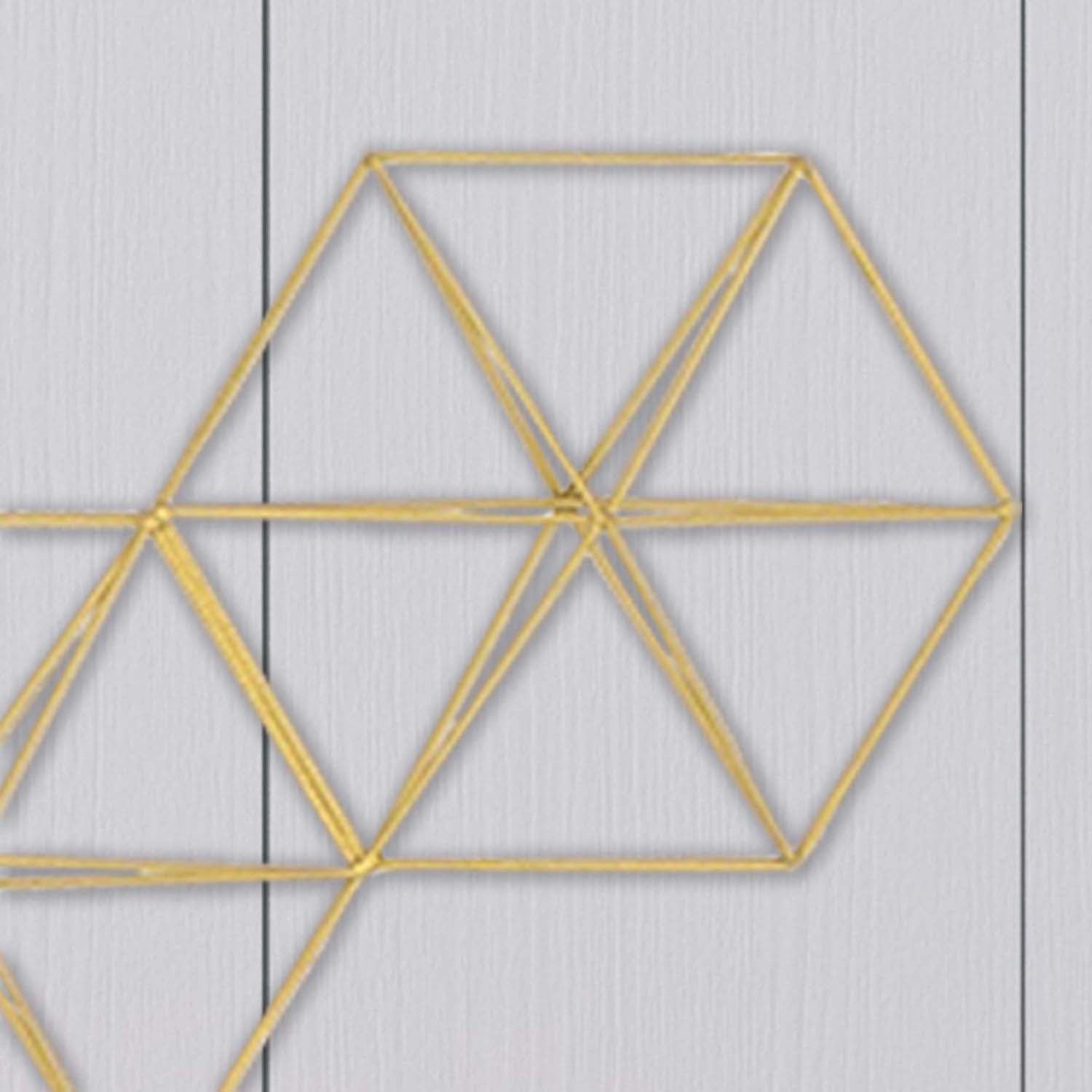 Golden Geos 1 Wall Sculpture – Paynes Gray
