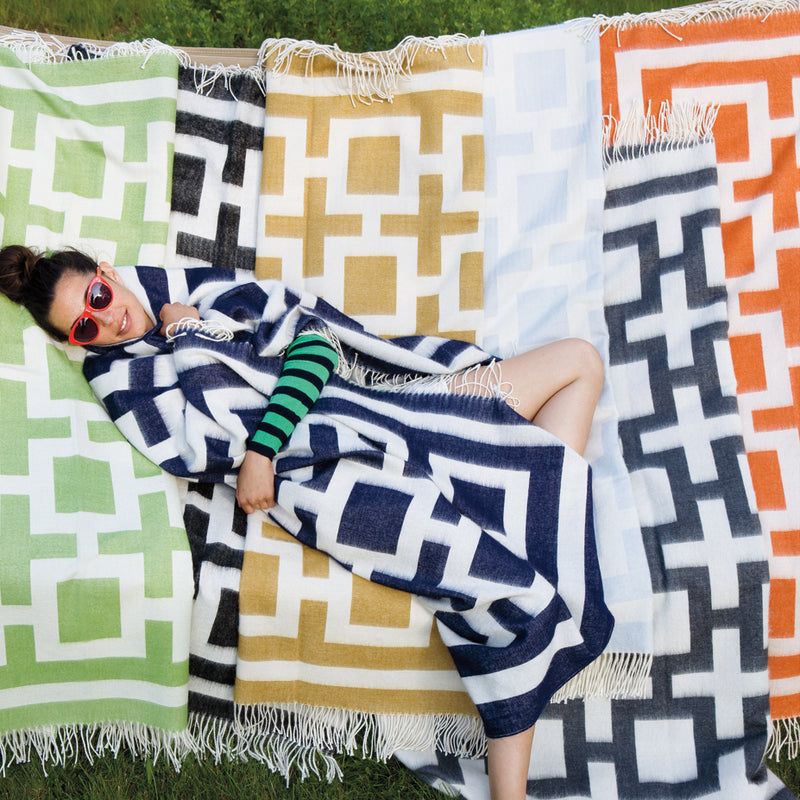 Jonathan Adler Nixon Alpaca Throw Blanket – Paynes Gray
