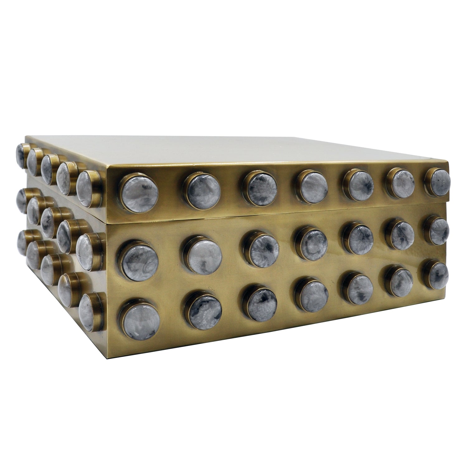 Worlds Away Alba Box – Paynes Gray