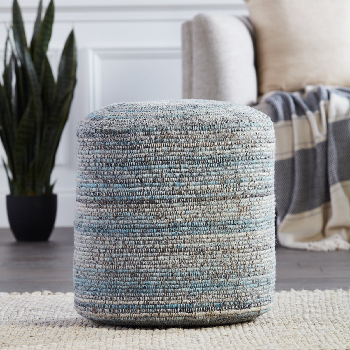 Jaipur Living Amarillo Duro Pouf