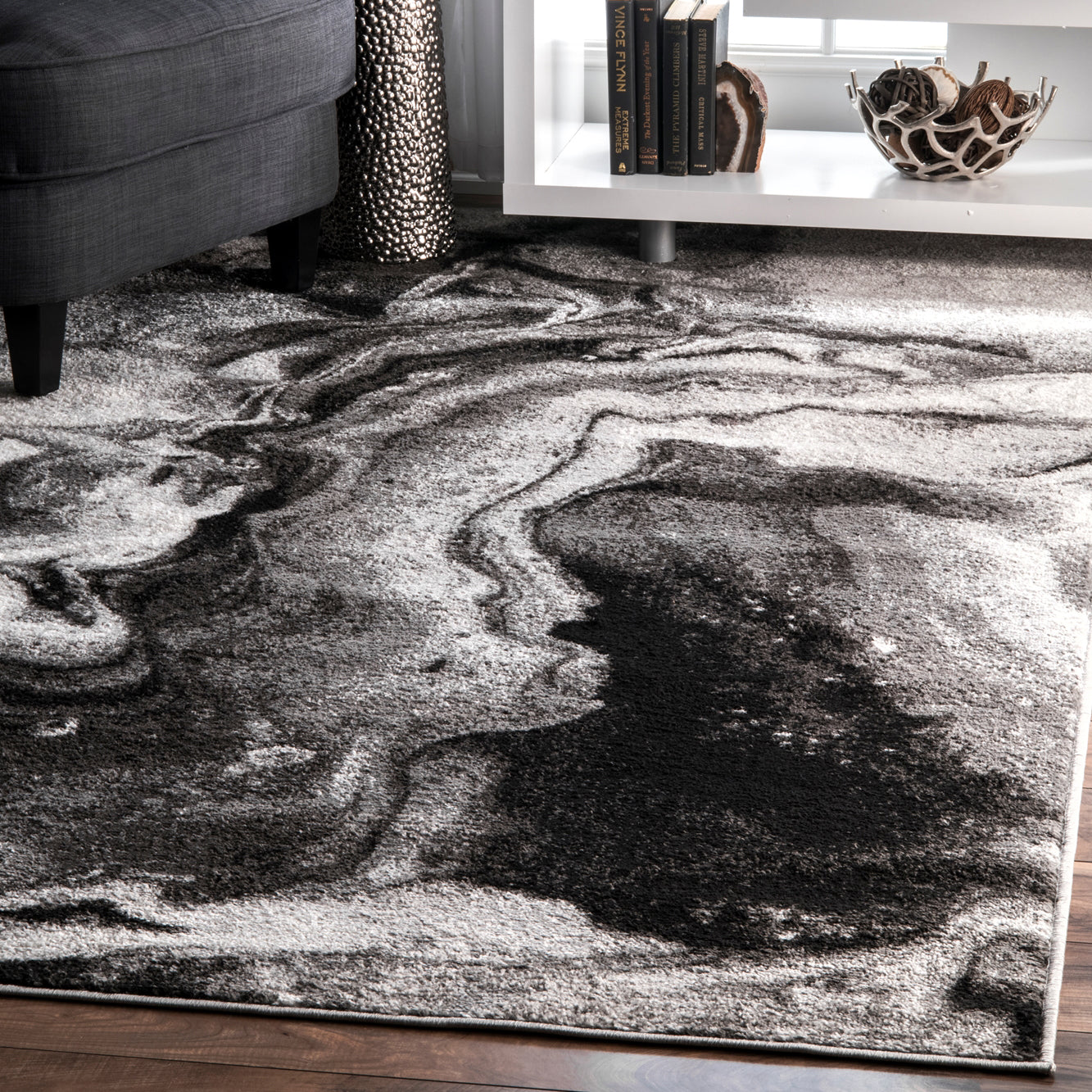 Napoleon Machine Made Rug – Paynes Gray