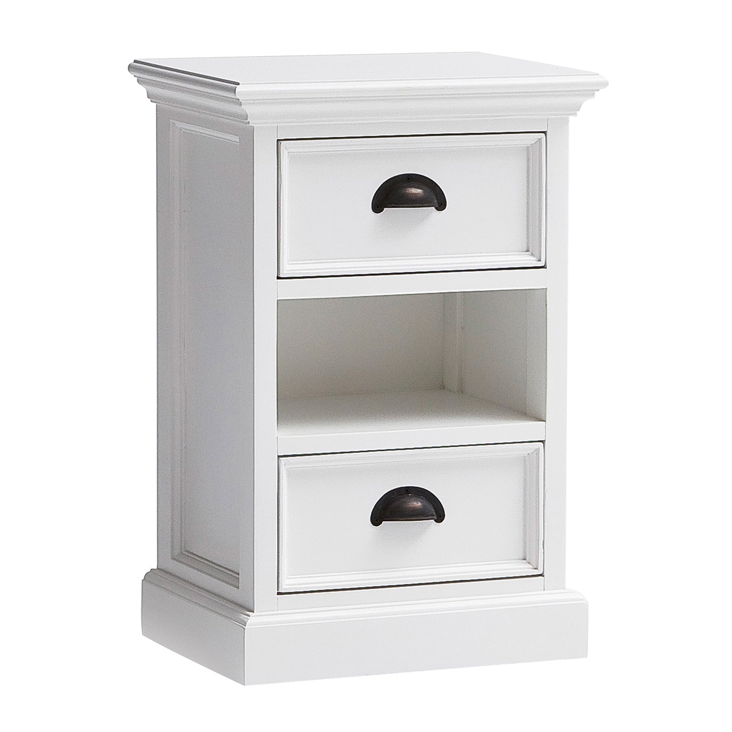 Beckton Basket Bedside Table – Paynes Gray