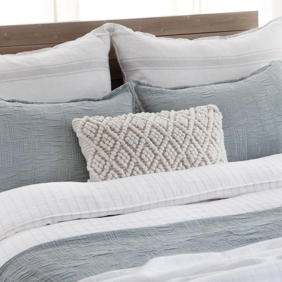 Pom Pom at Home Coco Throw Pillow – Paynes Gray