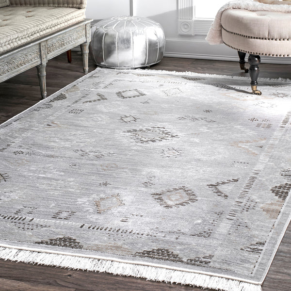 Ursulines Machine Made Rug – Paynes Gray