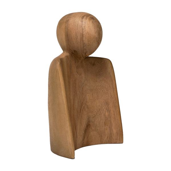 Wisdom Hand Carved Sculpture Set of 2 – Paynes Gray