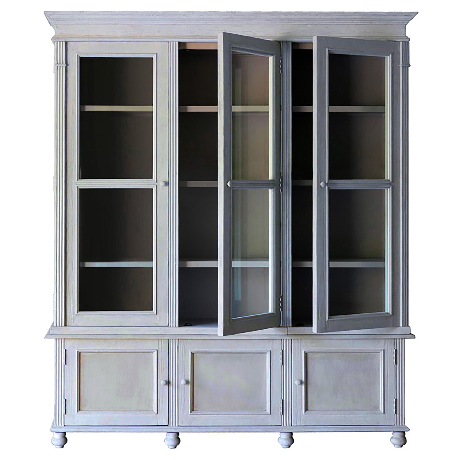 Panama Front Display Cabinet – Paynes Gray
