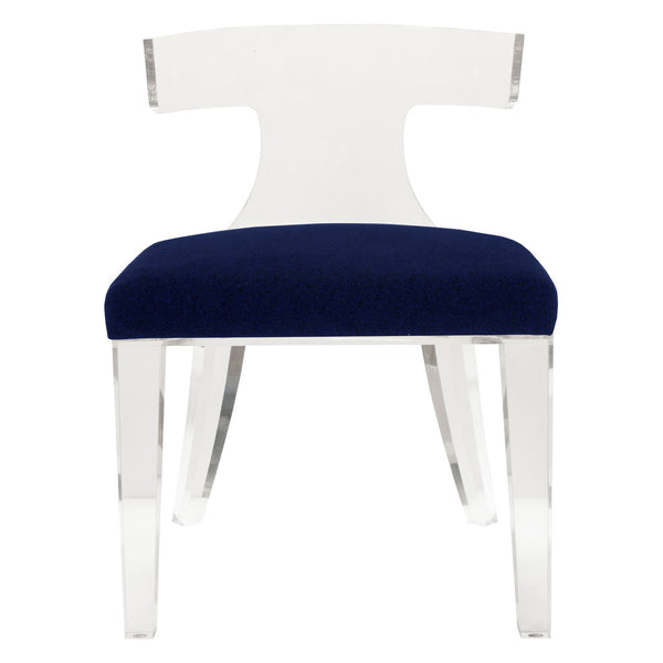 Worlds Away Duke Side Chair – Paynes Gray