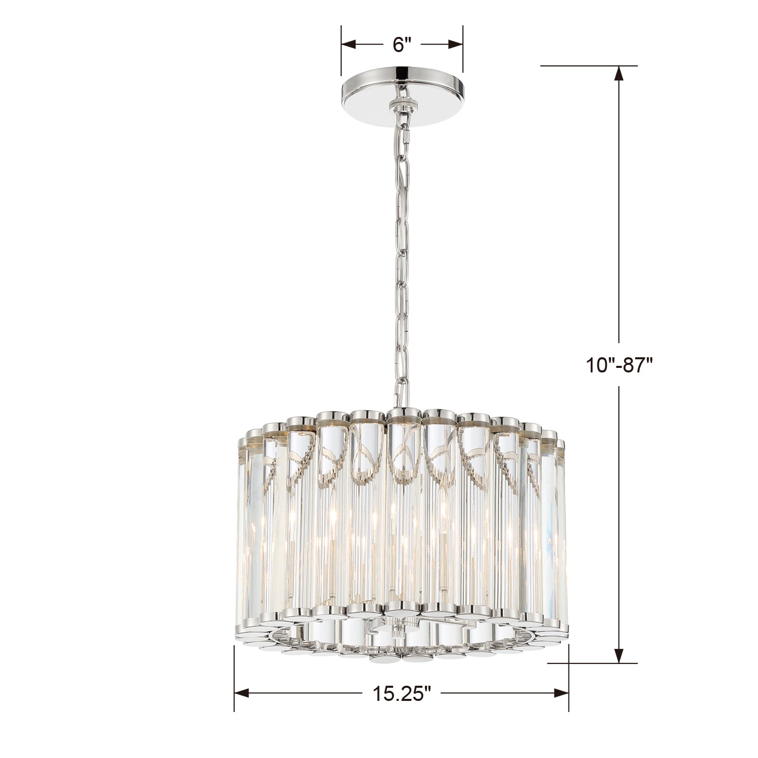 Libby Langdon for Crystorama Elliot Pendant – Paynes Gray