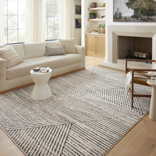 Loloi Fabian Stone Power Loomed Rug – Paynes Gray