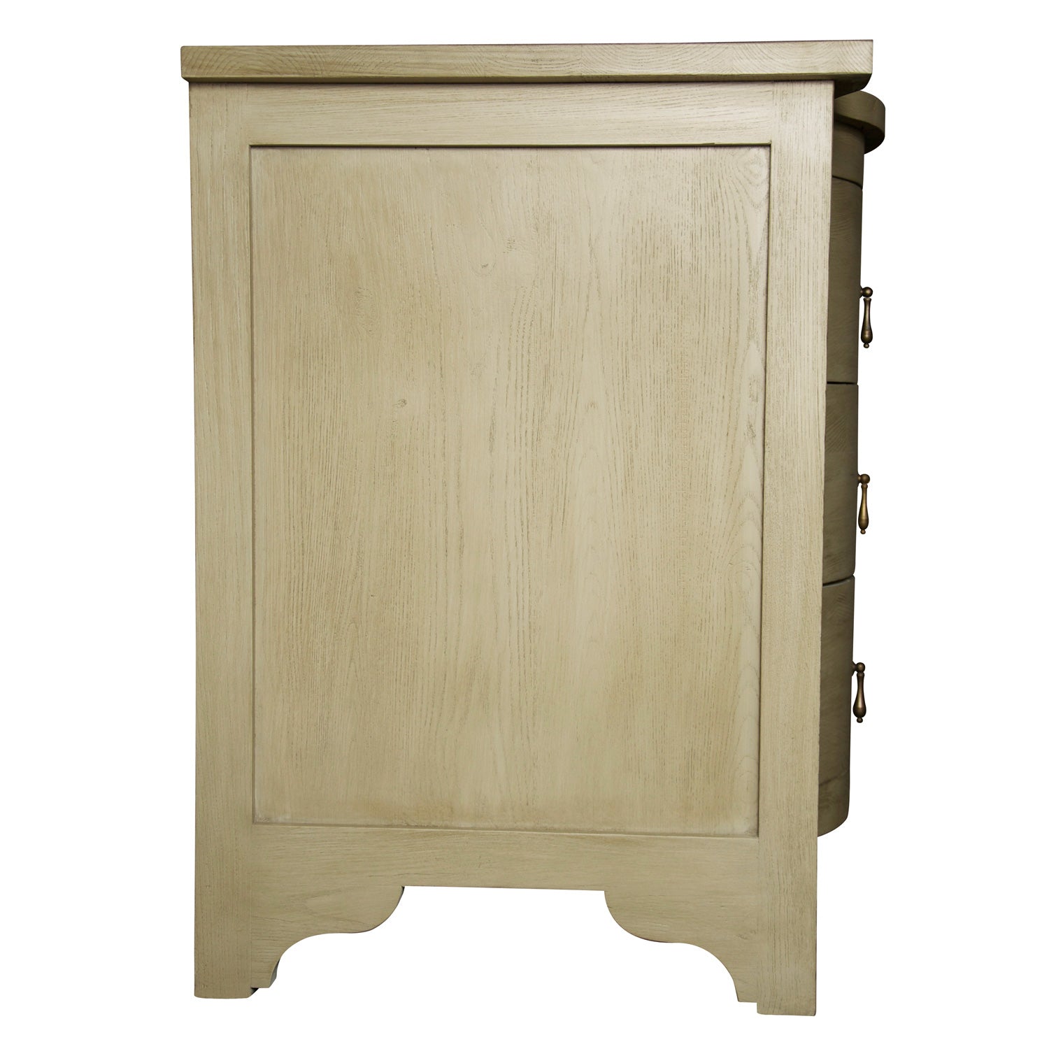 Noir Curved Front Side Table – Paynes Gray