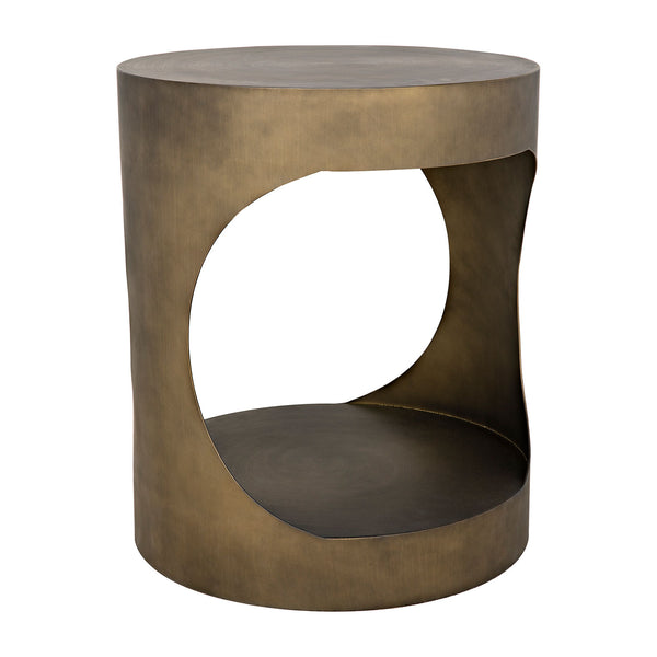 Noir Eclipse Round Side Table – Paynes Gray
