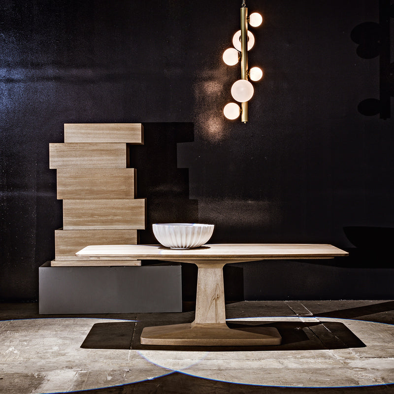 Noir Travis Dining Table – Paynes Gray