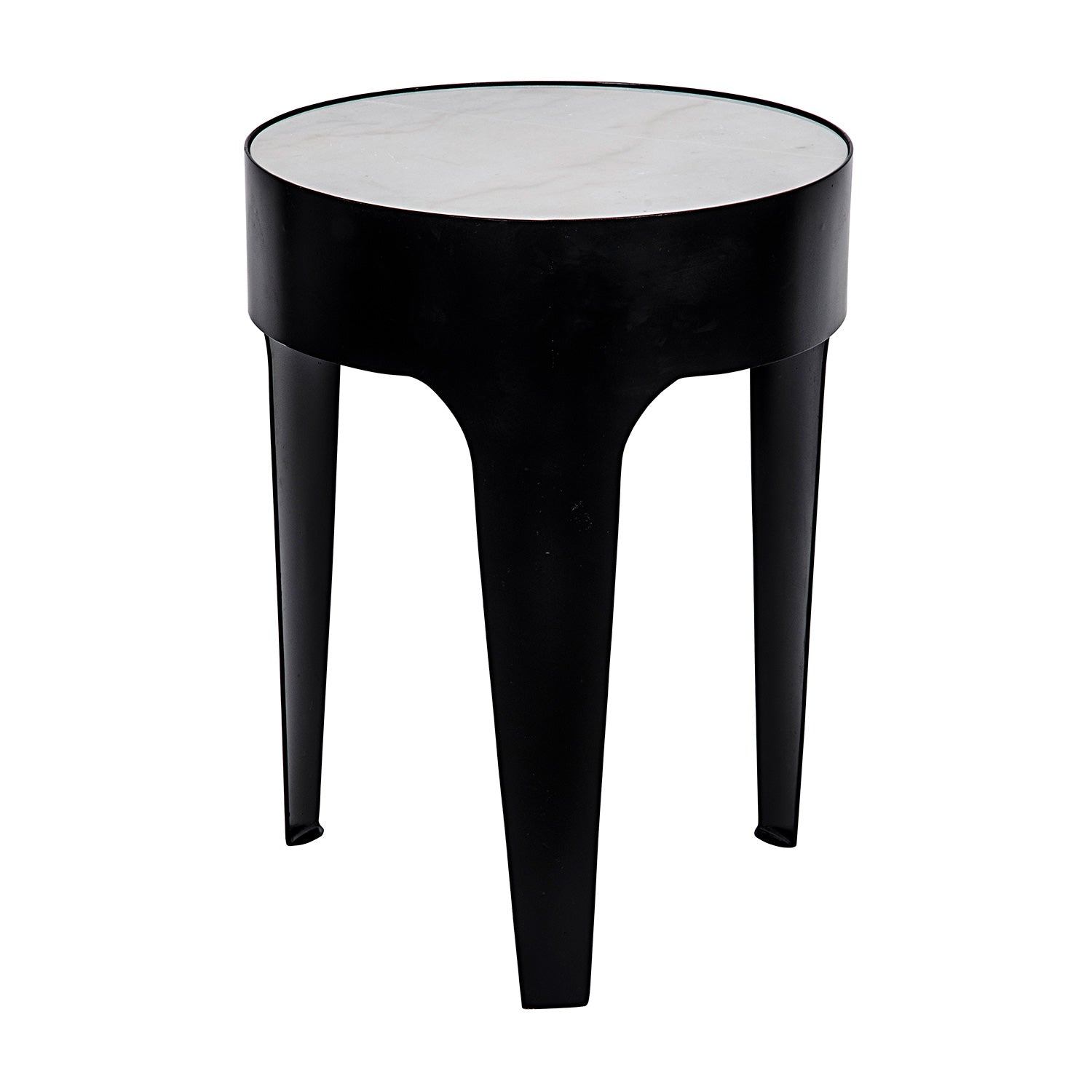 Noir Cylinder Side Table – Paynes Gray
