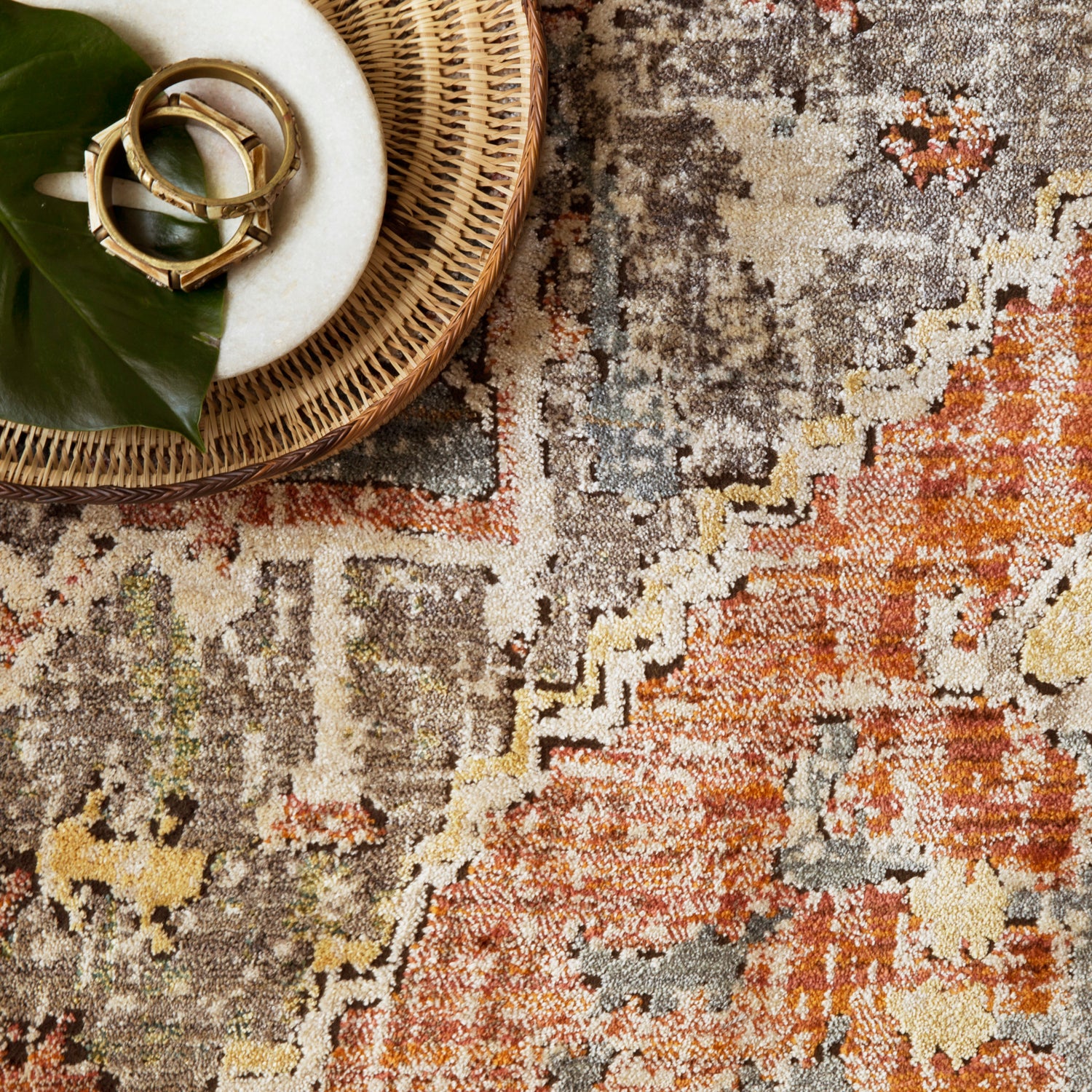 Loloi Javari Medallion Power Loomed Rug – Paynes Gray