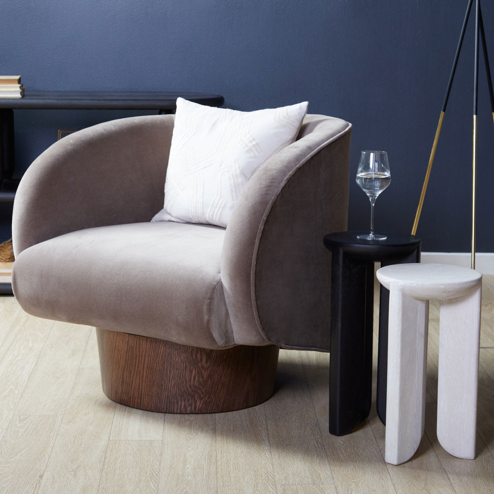 Union Home Hemi White Wash Side Table Set of 2 – Paynes Gray