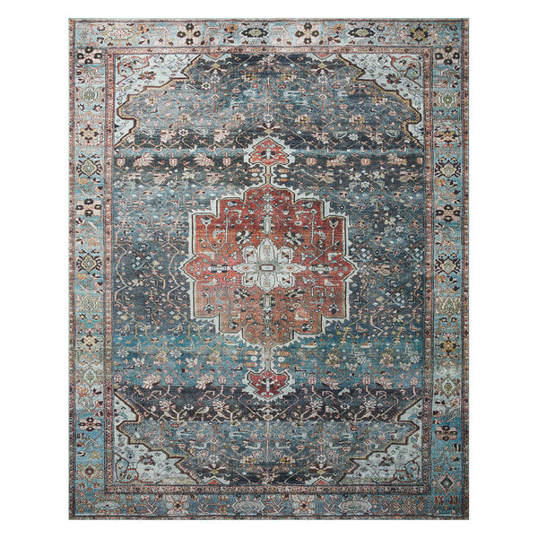 Loloi Margot CloudPile Ocean/Brick Power Loomed Rug – Paynes Gray