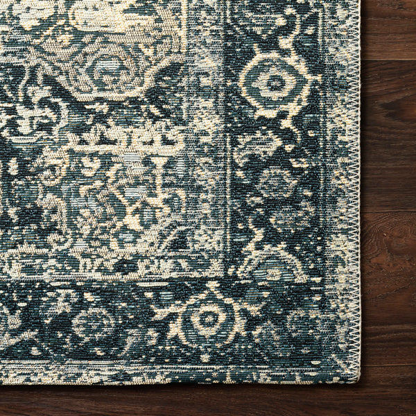 Loloi Mika Medallion Indoor/Outdoor Rug – Paynes Gray