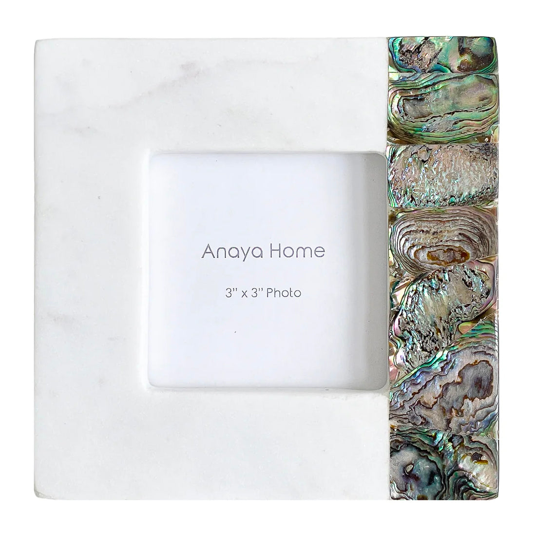 Anaya Mother of Pearl Marble Picture Frame – Paynes Gray