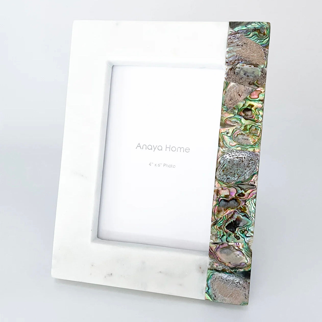 Anaya Mother of Pearl Marble Picture Frame – Paynes Gray