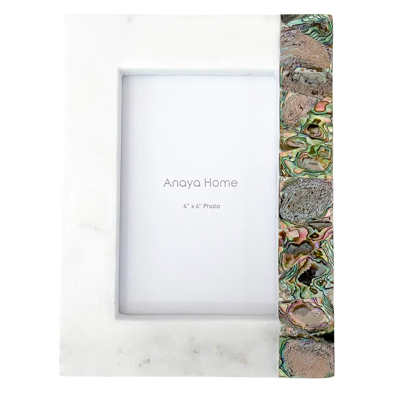 Anaya Mother of Pearl Marble Picture Frame – Paynes Gray