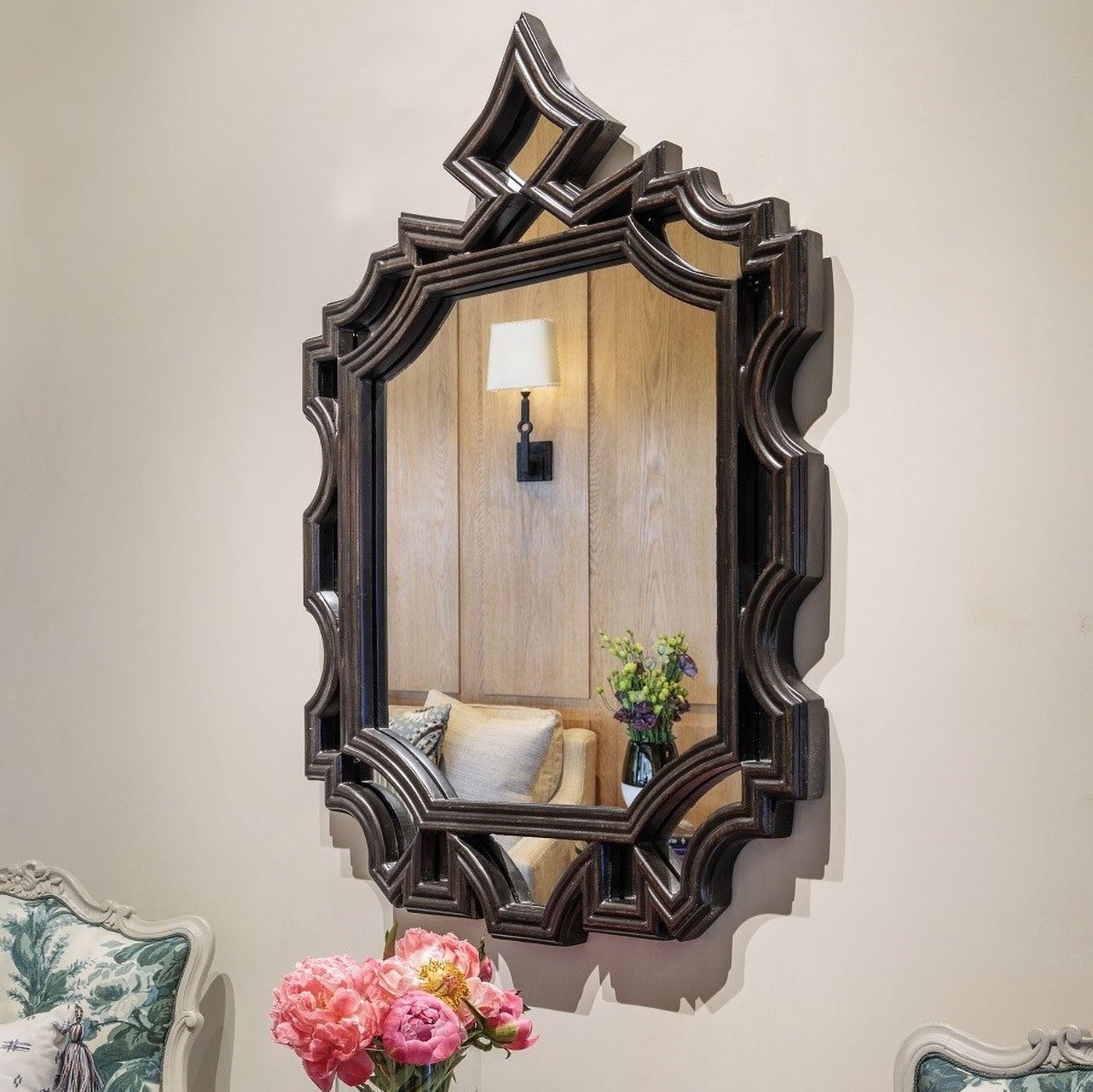 Michael S Smith for Mirror Home Gorham Wall Mirror – Paynes Gray
