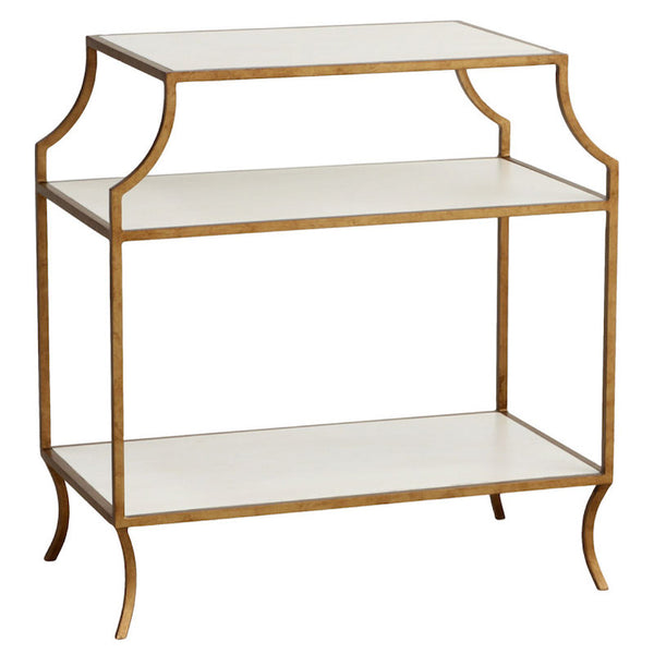 Redford House Milla Wood Side Table – Paynes Gray