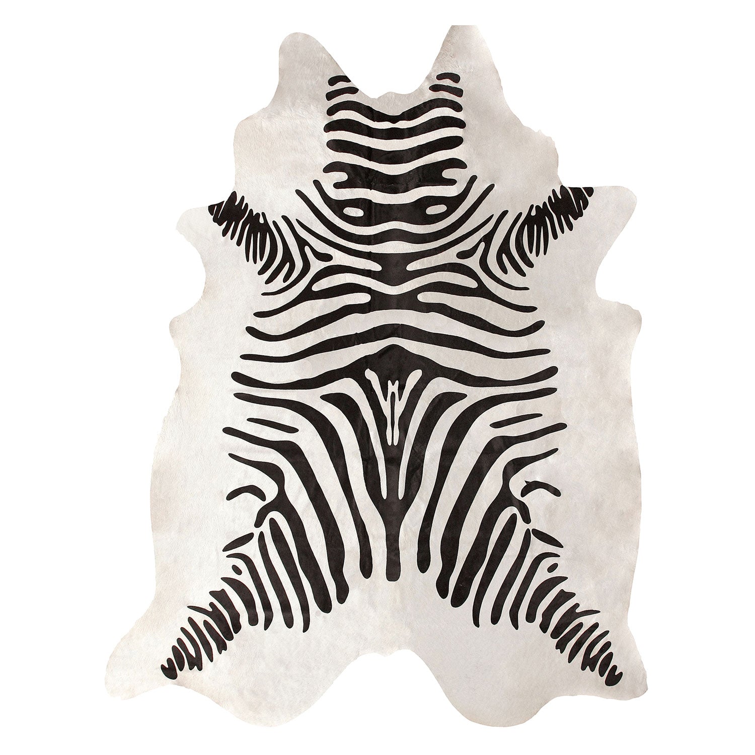 Zebra Cowhide Rug – Paynes Gray