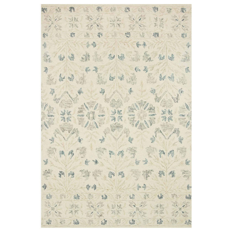 Loloi Norabel Bloom Hooked Rug – Paynes Gray