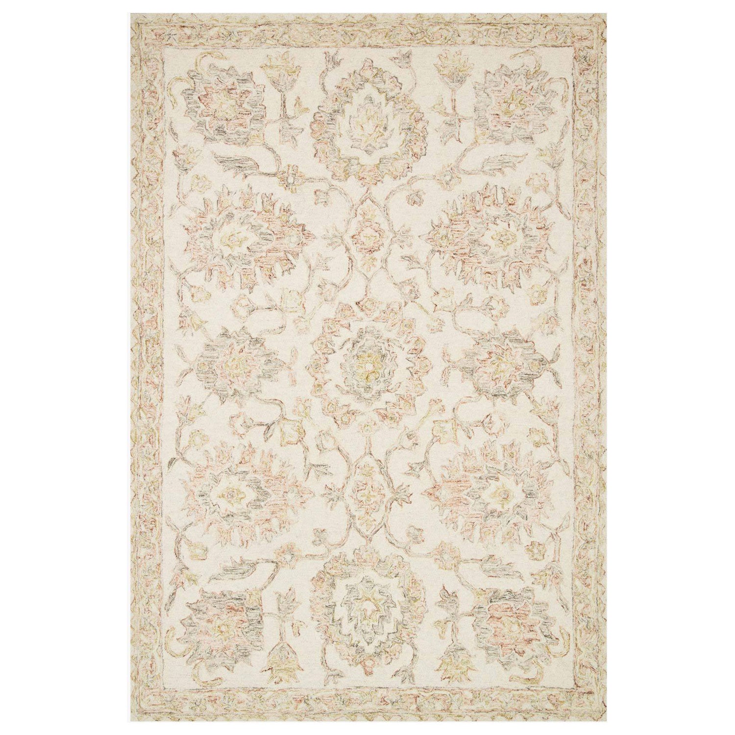 Loloi Norabel Vine Hooked Rug – Paynes Gray