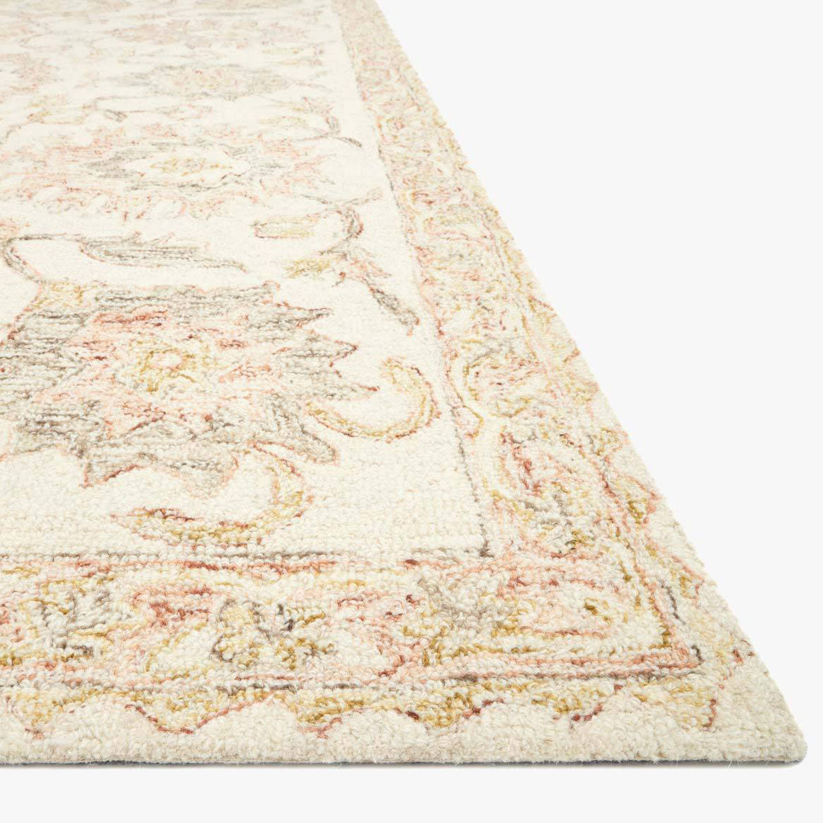 Loloi Norabel Vine Hooked Rug – Paynes Gray