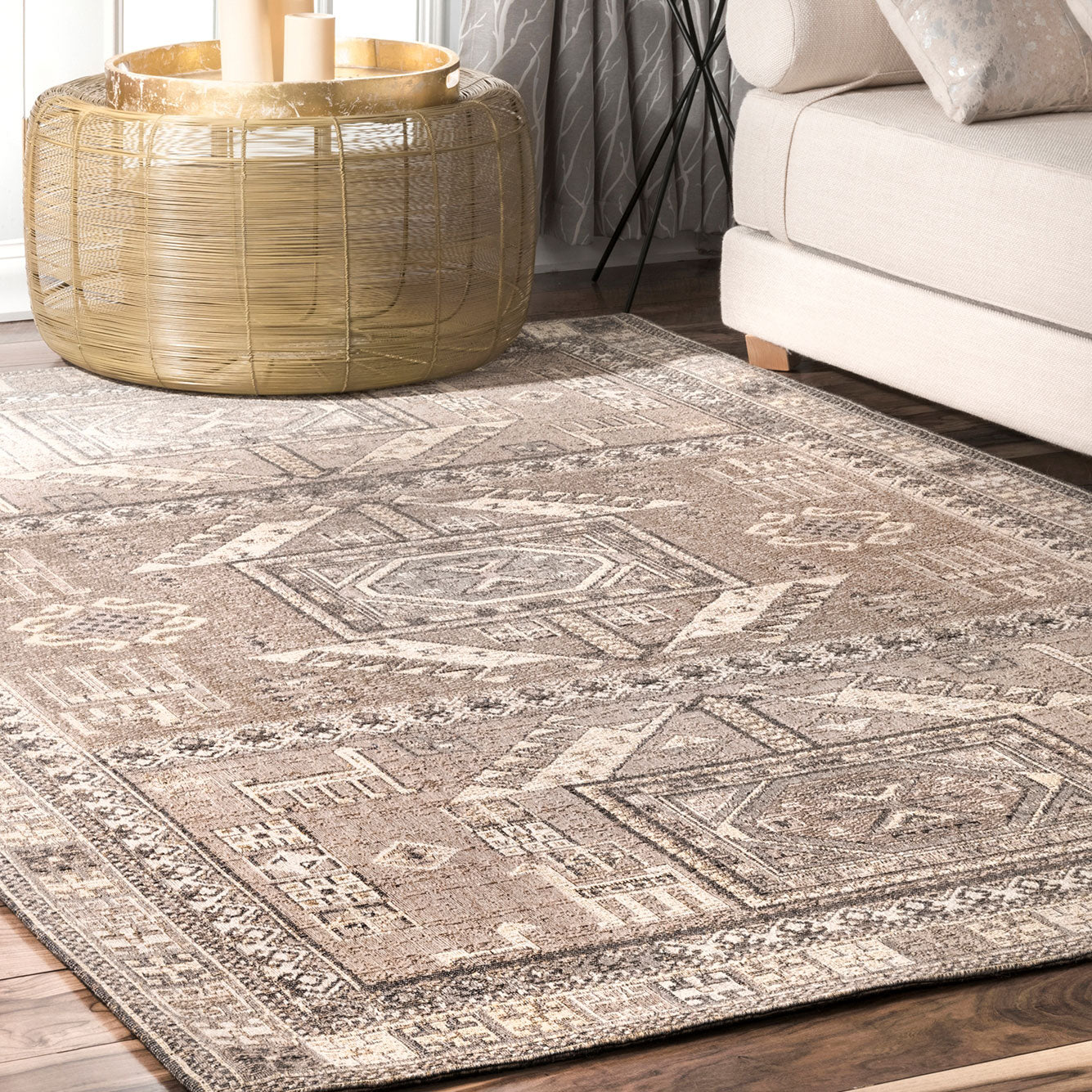 Mohegan Machine Made Rug – Paynes Gray