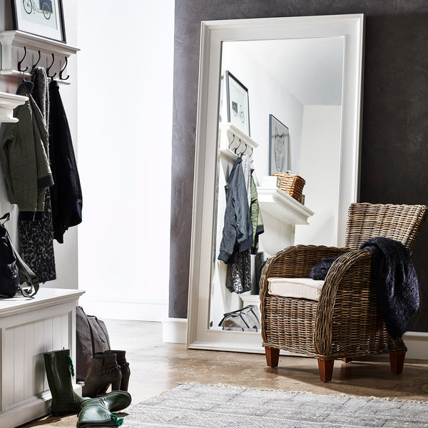 Beckton Grand Floor Mirror – Paynes Gray