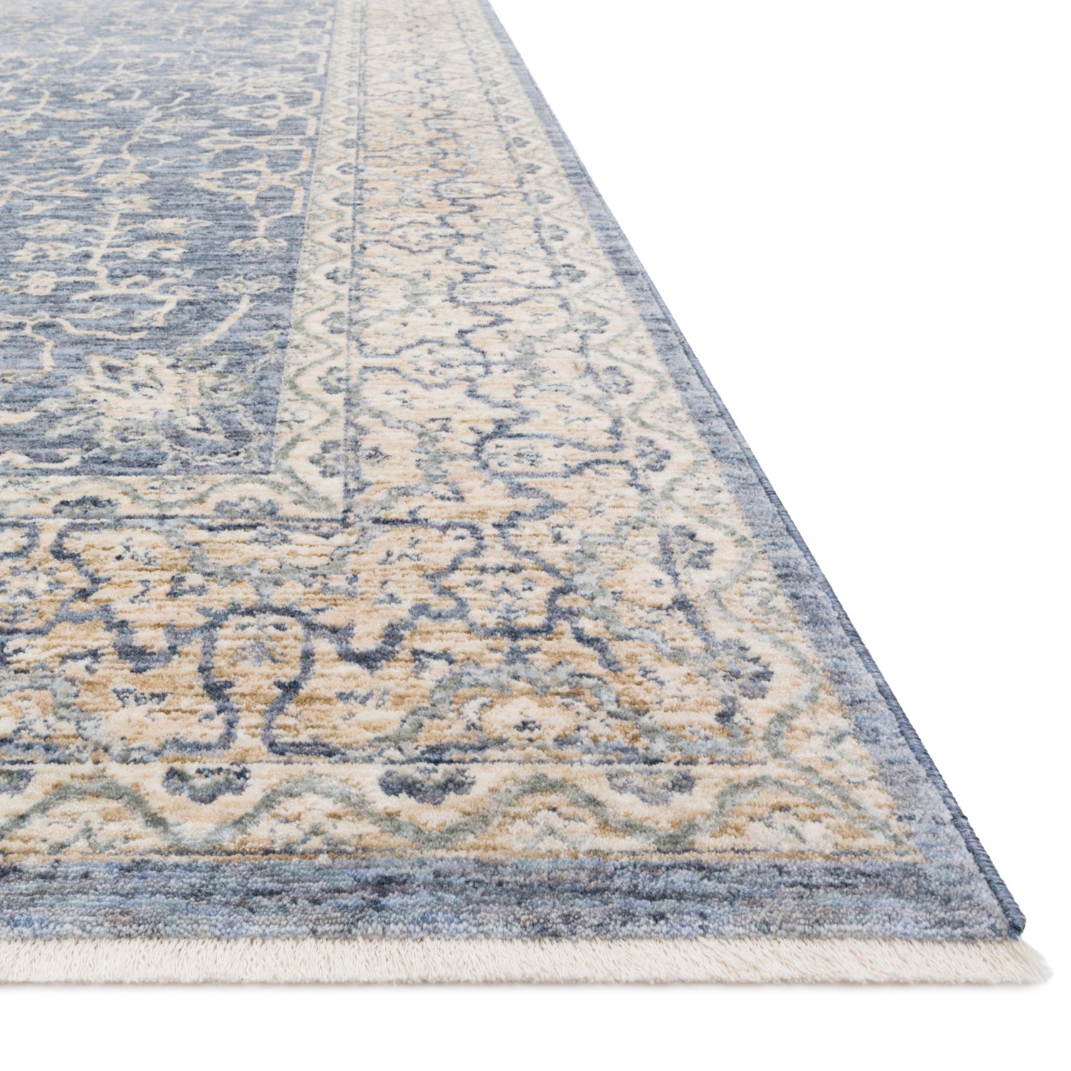 Loloi Pandora Dark Blue/Ivory Power Loomed Rug – Paynes Gray