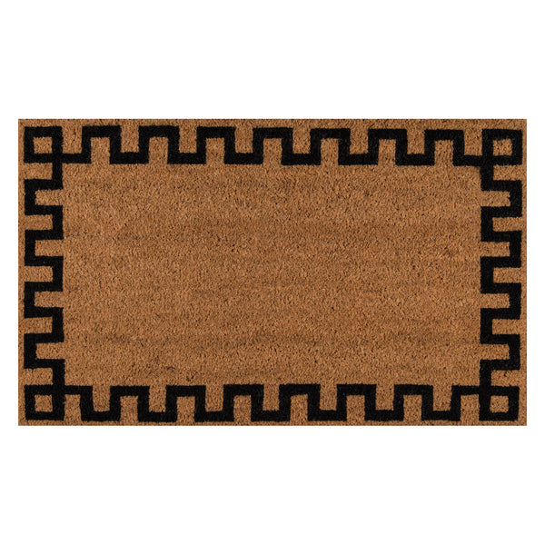 Greek Key Door Mat – Paynes Gray