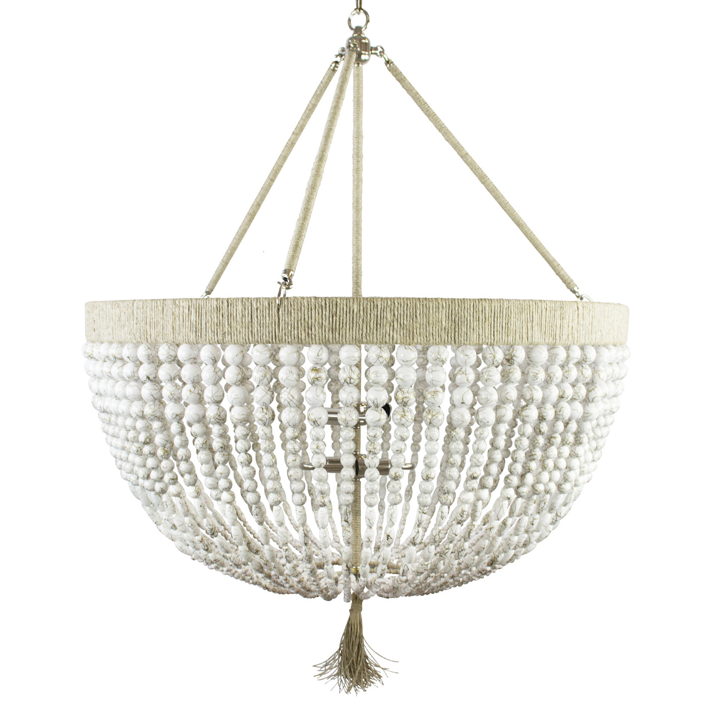 Ro Sham Beaux Malibu 30 Brass/White Swirl Chandelier – Paynes Gray