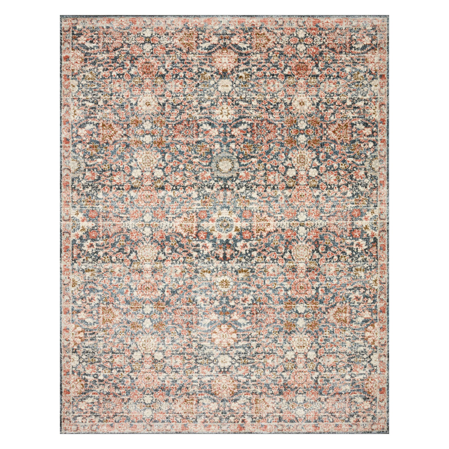 Loloi Saban Navy/Rust Power Loomed Rug – Paynes Gray