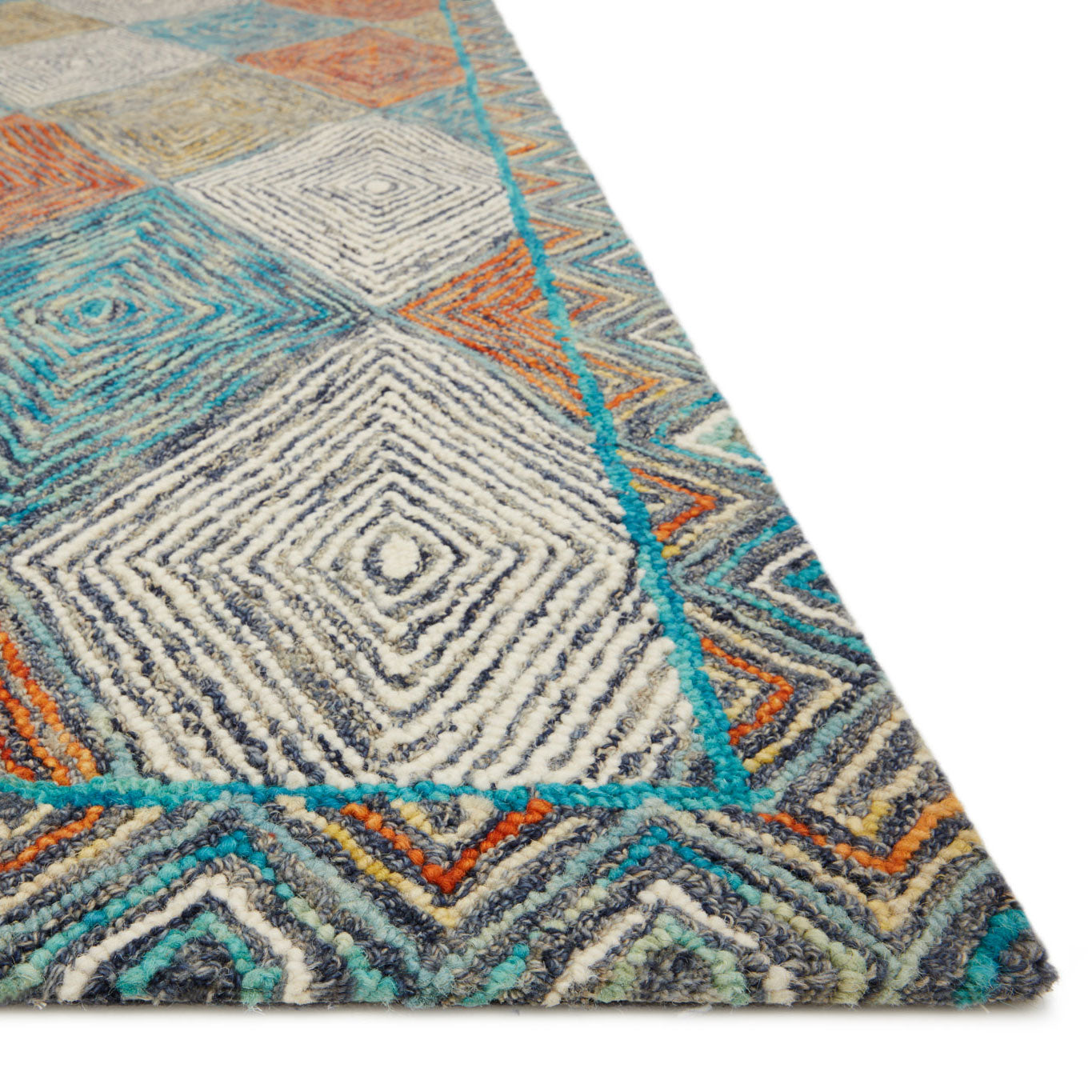 Loloi Spectrum Dia Hooked Rug – Paynes Gray