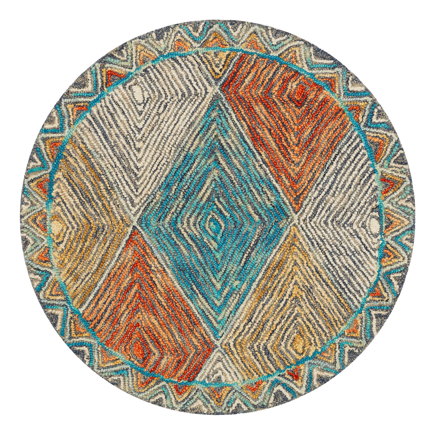 Loloi Spectrum Dia Hooked Rug – Paynes Gray