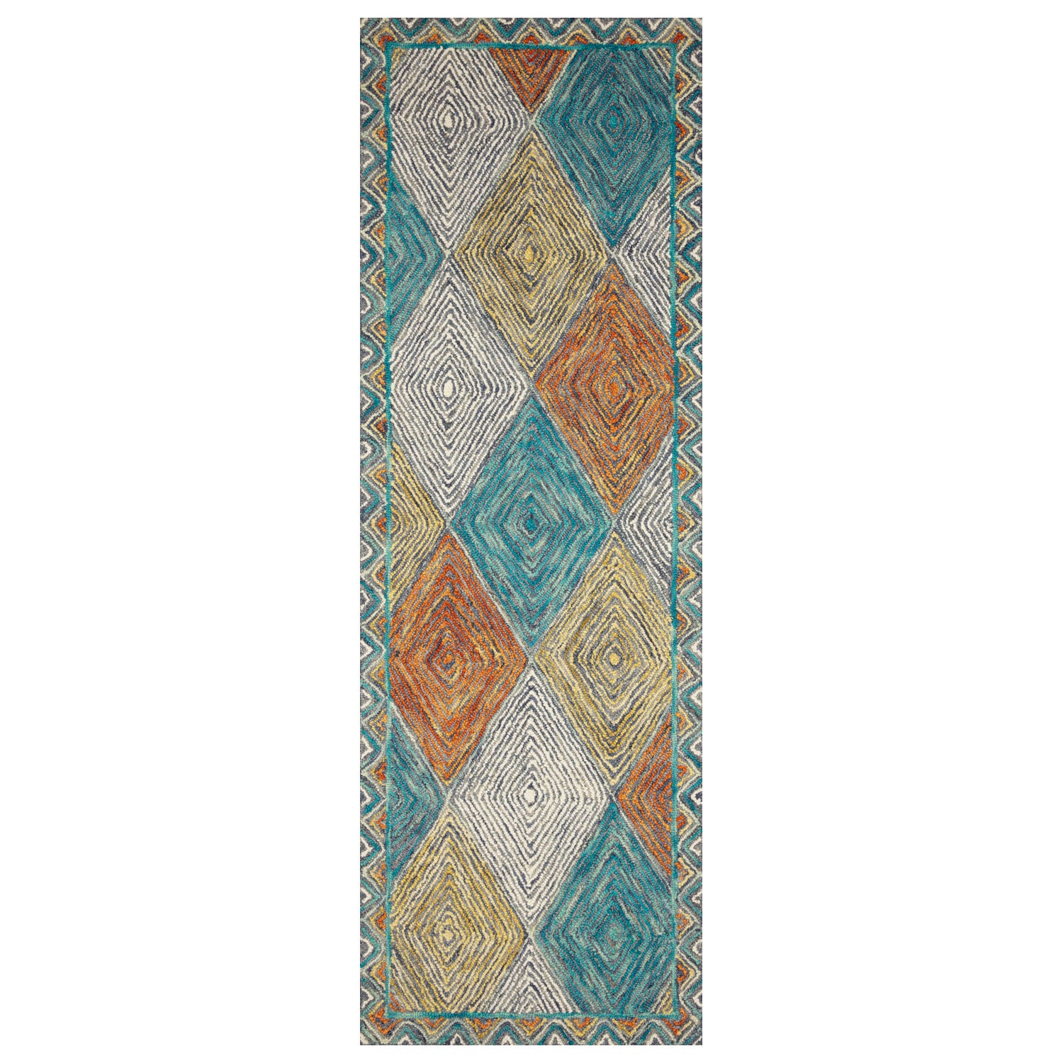 Loloi Spectrum Dia Hooked Rug – Paynes Gray