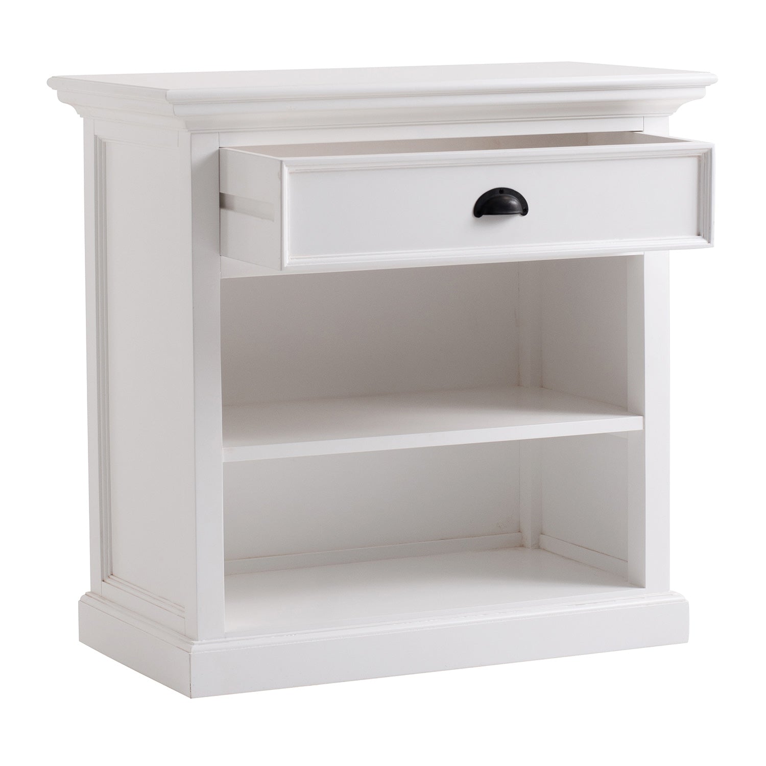 Beckton 1 Drawer Grand Bedside Table – Paynes Gray