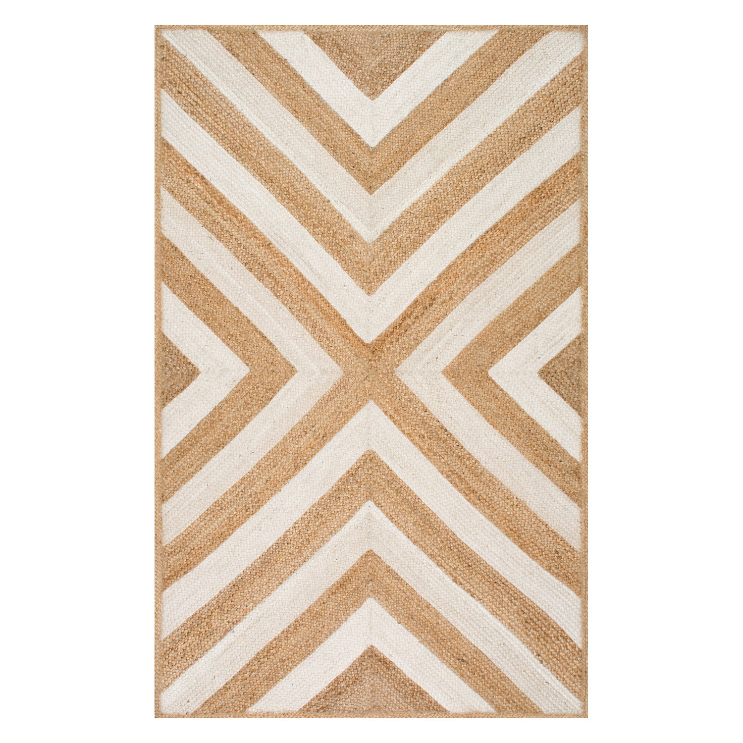 Palmer Chevron Jute Machine Made Rug – Paynes Gray