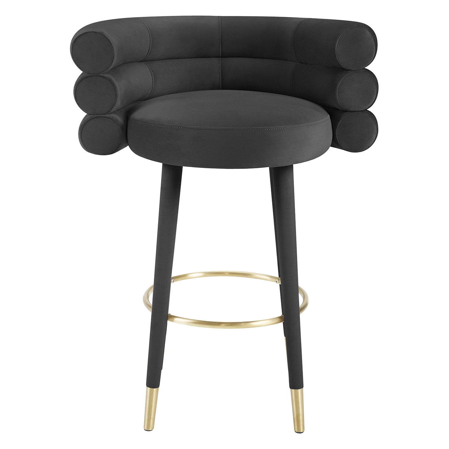 TOV Furniture Betty Velvet Bar Stool – Paynes Gray