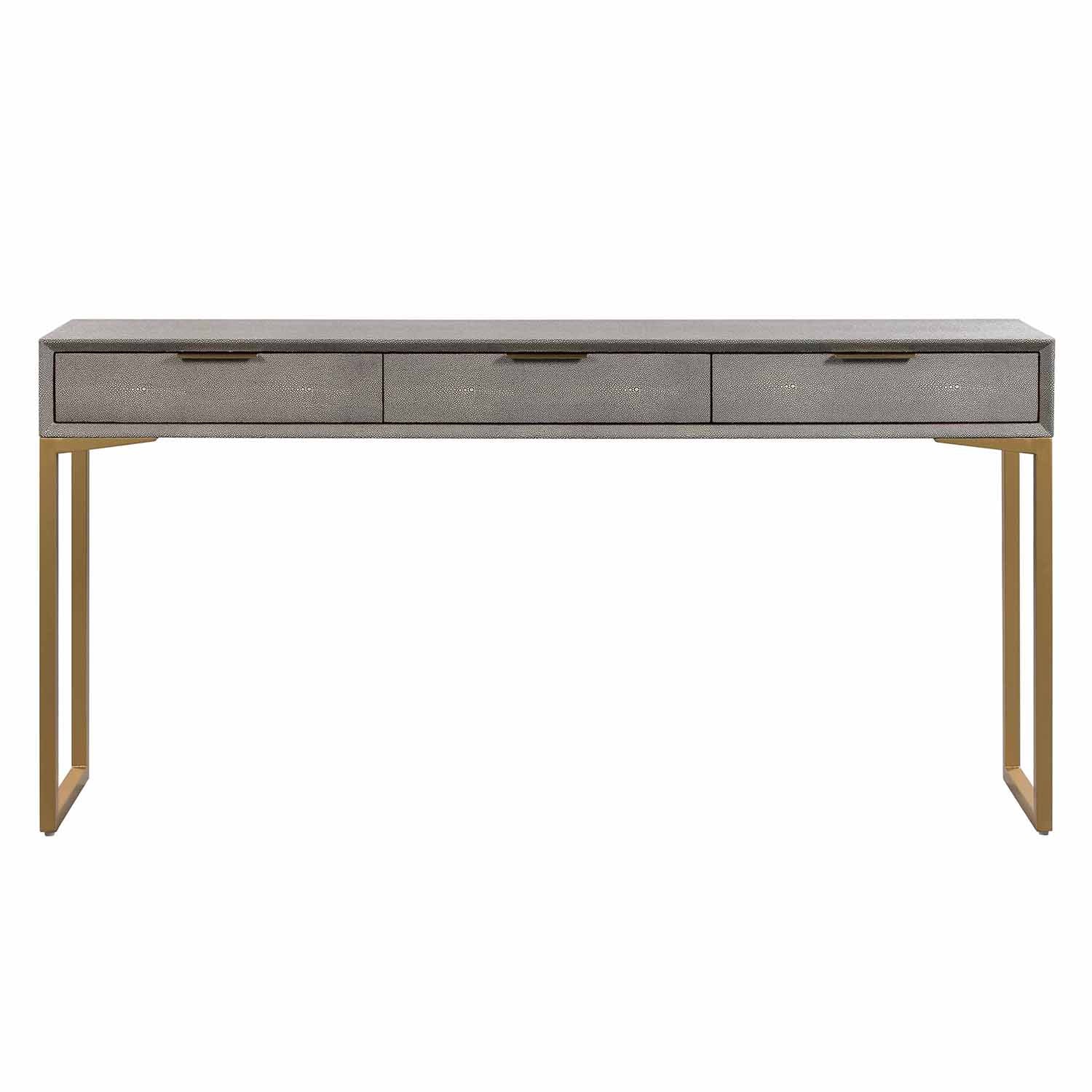 TOV Furniture Pesce Shagreen Console Table – Paynes Gray