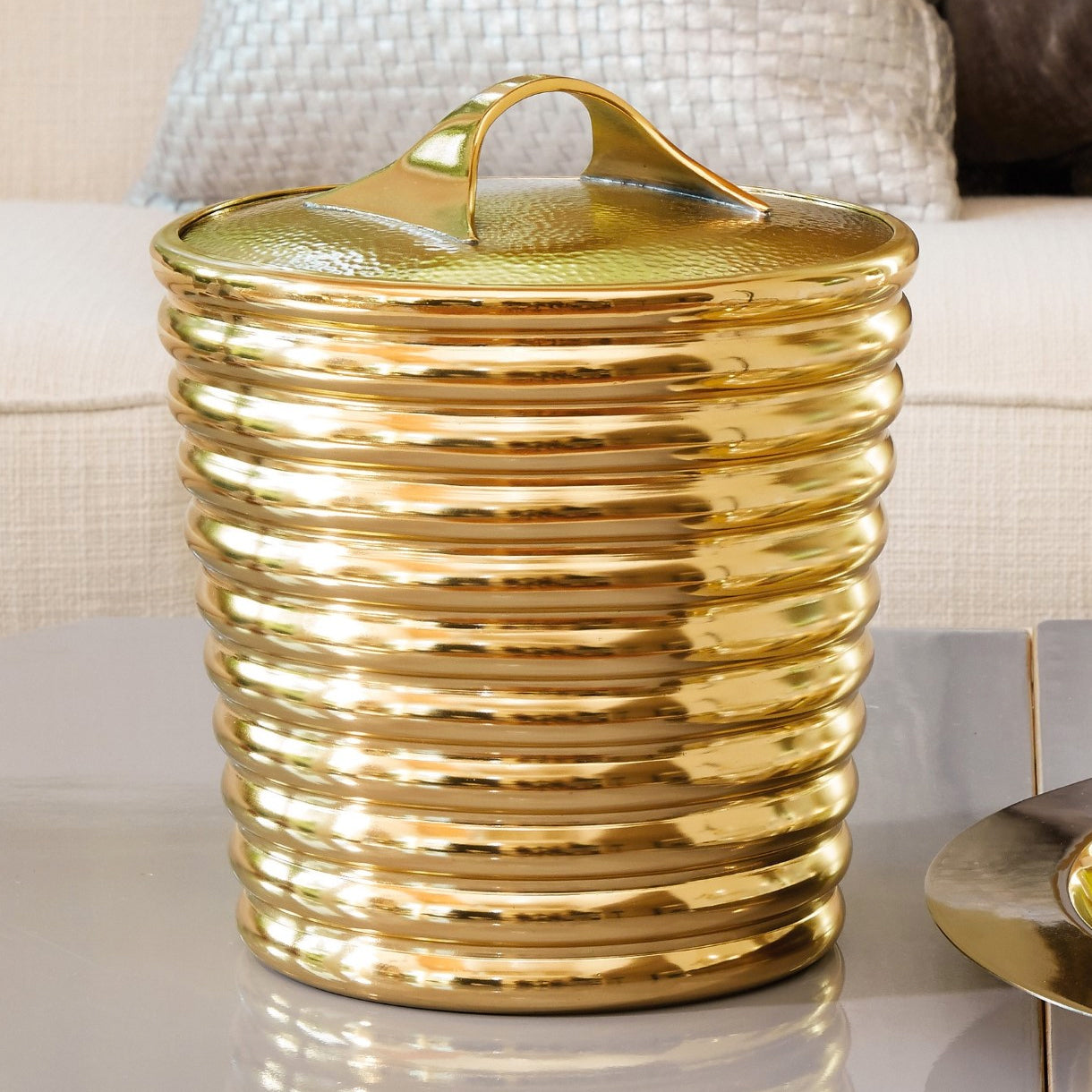 Global Views Beauty Ice Bucket – Paynes Gray