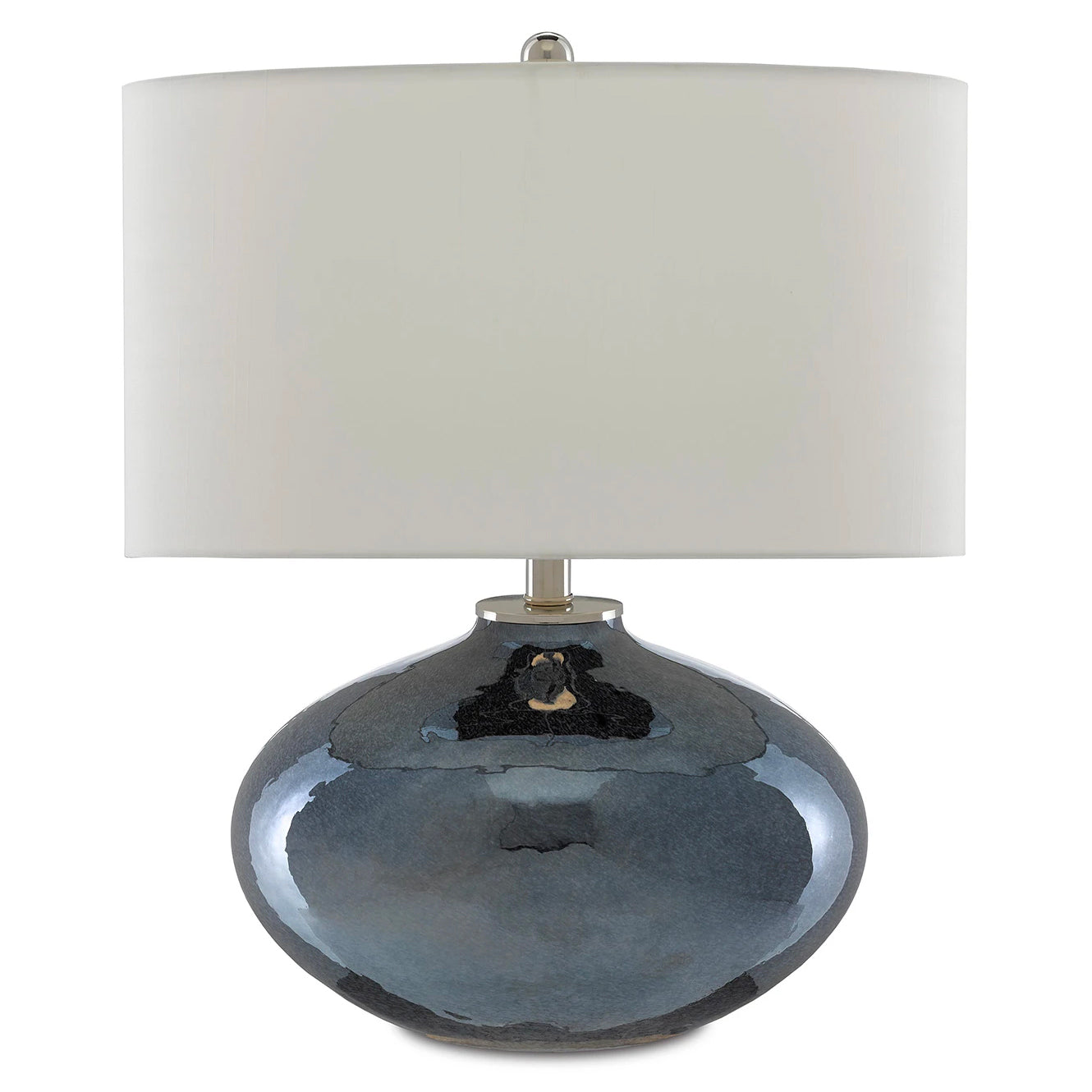 Currey & Co Lucent Blue Table Lamp – Paynes Gray