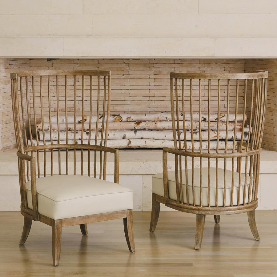 Studio A Spindle Wing Chair