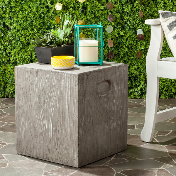 Cube Indoor/Outdoor Accent Table – Paynes Gray